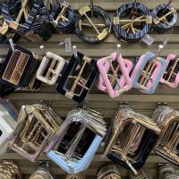 China AZO SGS Certified Alloy Iron Brass Ladies Belt Buckle Square Ring 10mm-40mm for Shoes Bags Garments for sale