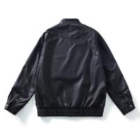 China Daily Ribbed Hem faux leather jacket wholesale Long Sleeve Autumn 2026 Custom (YY-J034) for sale