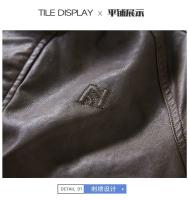 China Daily Ribbed Hem faux leather jacket wholesale Long Sleeve Autumn 2026 Custom (YY-J034) for sale