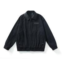 China Windproof Ribbed Hem Cotton 100% mens casual leather jackets Ribbed Cuff Long Sleeve Custom (YY-6066) for sale