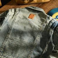China Daily Fabric Hem Stone Wash mens denim jacket wholesale Long Sleeve Autumn 2026 Custom (JK764) for sale