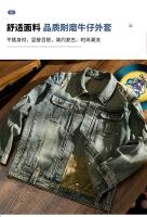 China Daily Fabric Hem Stone Wash mens denim jacket wholesale Long Sleeve Autumn 2026 Custom (JK764) for sale