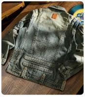 China Daily Fabric Hem Stone Wash mens denim jacket wholesale Long Sleeve Autumn 2026 Custom (JK764) for sale