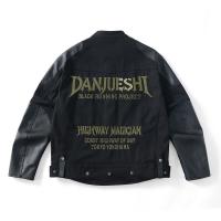 China Panel Black Red Windproof biker jacket wholesale Round Neck Fabric Hem Custom (YY-26616) for sale