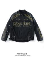 China Panel Black Red Windproof biker jacket wholesale Round Neck Fabric Hem Custom (YY-26616) for sale