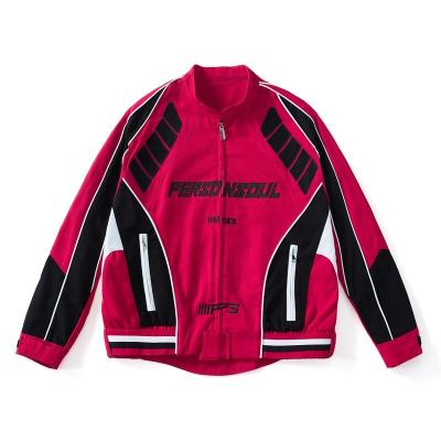 China Black Red Windproof Round Neck biker jacket wholesale Cotton 100% Long Sleeve Custom (YY-9702) for sale