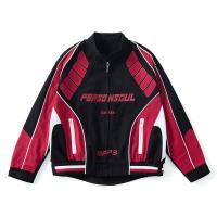 China Black Red Windproof Round Neck biker jacket wholesale Cotton 100% Long Sleeve Custom (YY-9702) for sale