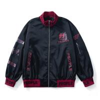China Ribbed Printed Windproof mens casual leather jackets Long Sleeve Autumn 2026 Custom (YY-1696) for sale