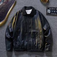 China Daily Windproof Fabric Hem faux leather jacket wholesale Black Brown Long Sleeve Custom (YY-3298) for sale