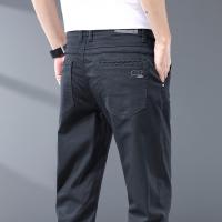 China Urban Fashion Daily Washed Mid Waist mens pants wholesale Black Khaki Solid Color Custom (P325) for sale