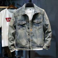 China Daily Washed Youth Trend wholesale skinny jeans mens Long Sleeve Lapel Collar Custom (527) for sale