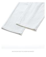 China White Mid Waist Youth Trend wholesale skinny jeans mens Regular Fit Daily Casual Custom (P396) for sale