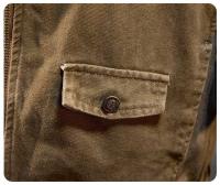 China Daily Fabric Hem Cotton 100% french workwear jacket wholesale Long Sleeve Lapel Collar Custom (CK779) for sale