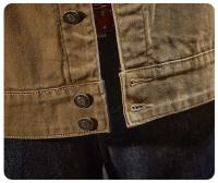 China Khaki Daily Round Neck mens casual leather jackets Fabric Hem Cotton 100% Custom (CK778) for sale
