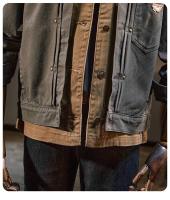 China Daily Army Green Fabric Hem mens casual leather jackets Color Block Cotton 100% Custom (CK776) for sale