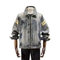 China Panel Daily Washed french workwear jacket wholesale Long Sleeve Lapel Collar Custom (JK772) for sale