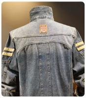 China Panel Daily Washed french workwear jacket wholesale Long Sleeve Lapel Collar Custom (JK772) for sale