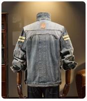China Panel Daily Washed french workwear jacket wholesale Long Sleeve Lapel Collar Custom (JK772) for sale