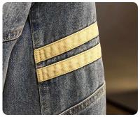 China Panel Daily Washed french workwear jacket wholesale Long Sleeve Lapel Collar Custom (JK772) for sale