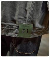China Daily Army Green Round Neck mens casual leather jackets Fabric Hem Cotton 100% Custom (JK768) for sale