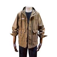 China Daily With Hood Fabric Hem mens casual leather jackets Cotton 100% Long Sleeve Custom (JK766) for sale