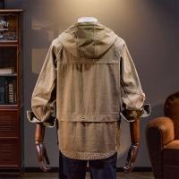China Daily With Hood Fabric Hem mens casual leather jackets Cotton 100% Long Sleeve Custom (JK766) for sale