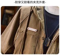 China Daily With Hood Fabric Hem mens casual leather jackets Cotton 100% Long Sleeve Custom (JK766) for sale