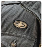 China Stand Collar Daily Army Green Fabric Hem mens casual leather jackets Cotton 100% Long Sleeve Custom (JK758) for sale
