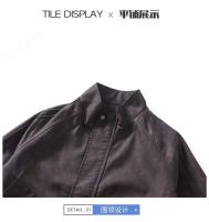 China Daily Long Sleeve Autumn 2026 faux leather jacket wholesale Stand Collar Slash Pocket Custom (YY-8893) for sale
