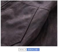 China Daily Long Sleeve Autumn 2026 faux leather jacket wholesale Stand Collar Slash Pocket Custom (YY-8893) for sale