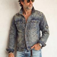 China Multi Pocket Daily Fabric Hem Stone Wash mens denim jacket wholesale Long Sleeve Autumn 2026 Custom (JK764) for sale
