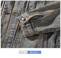 China Multi Pocket Daily Fabric Hem Stone Wash mens denim jacket wholesale Long Sleeve Autumn 2026 Custom (JK764) for sale
