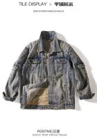 China Multi Pocket Daily Fabric Hem Stone Wash mens denim jacket wholesale Long Sleeve Autumn 2026 Custom (JK764) for sale