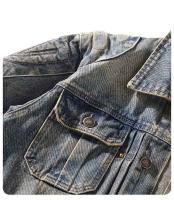 China Daily Ribbed Fabric Hem french workwear jacket wholesale Stone Wash Long Sleeve Custom (JK764) for sale