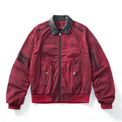 China Windproof Embroidered Long Sleeve mens casual leather jackets Autumn 2026 Lapel Collar Custom (YY-26639) for sale