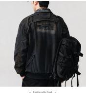 China Windproof Embroidered Long Sleeve mens casual leather jackets Autumn 2026 Lapel Collar Custom (YY-26639) for sale
