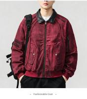 China Windproof Embroidered Long Sleeve mens casual leather jackets Autumn 2026 Lapel Collar Custom (YY-26639) for sale