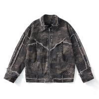 China Tie Dye Windproof Camouflage mens casual leather jackets Fabric Hem Cotton 100% Custom (YY-26635) for sale