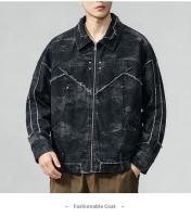 China Tie Dye Windproof Camouflage mens casual leather jackets Fabric Hem Cotton 100% Custom (YY-26635) for sale