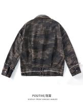 China Tie Dye Windproof Camouflage mens casual leather jackets Fabric Hem Cotton 100% Custom (YY-26635) for sale