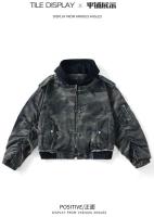 China Hooded Tie Dye With Hood mens casual leather jackets Windproof Army Green Custom (YY-9705) for sale