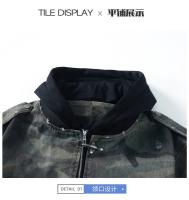 China Hooded Tie Dye With Hood mens casual leather jackets Windproof Army Green Custom (YY-9705) for sale