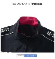 China Black Windproof Fabric Hem mens casual leather jackets Color Block Long Sleeve Custom (YY-1709) for sale
