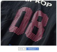 China Black Windproof Fabric Hem mens casual leather jackets Color Block Long Sleeve Custom (YY-1709) for sale