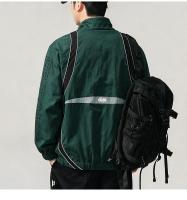 China Black Coffee Green Windproof Long Sleeve Autumn 2026 mens casual leather jackets Stand Collar Casual Style Custom (YY-1602) for sale