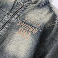 China Washed Windproof Fabric Hem french workwear jacket wholesale Embroidered Solid Color Custom (JK539) for sale