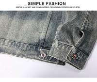 China Washed Windproof Fabric Hem french workwear jacket wholesale Embroidered Solid Color Custom (JK539) for sale