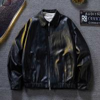 China Black Daily Fabric Hem faux leather jacket wholesale Long Sleeve Autumn 2026 Custom (YY-3228) for sale