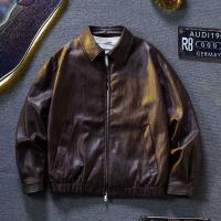 China Black Daily Fabric Hem faux leather jacket wholesale Long Sleeve Autumn 2026 Custom (YY-3228) for sale