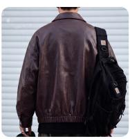 China Black Daily Fabric Hem faux leather jacket wholesale Long Sleeve Autumn 2026 Custom (YY-3228) for sale